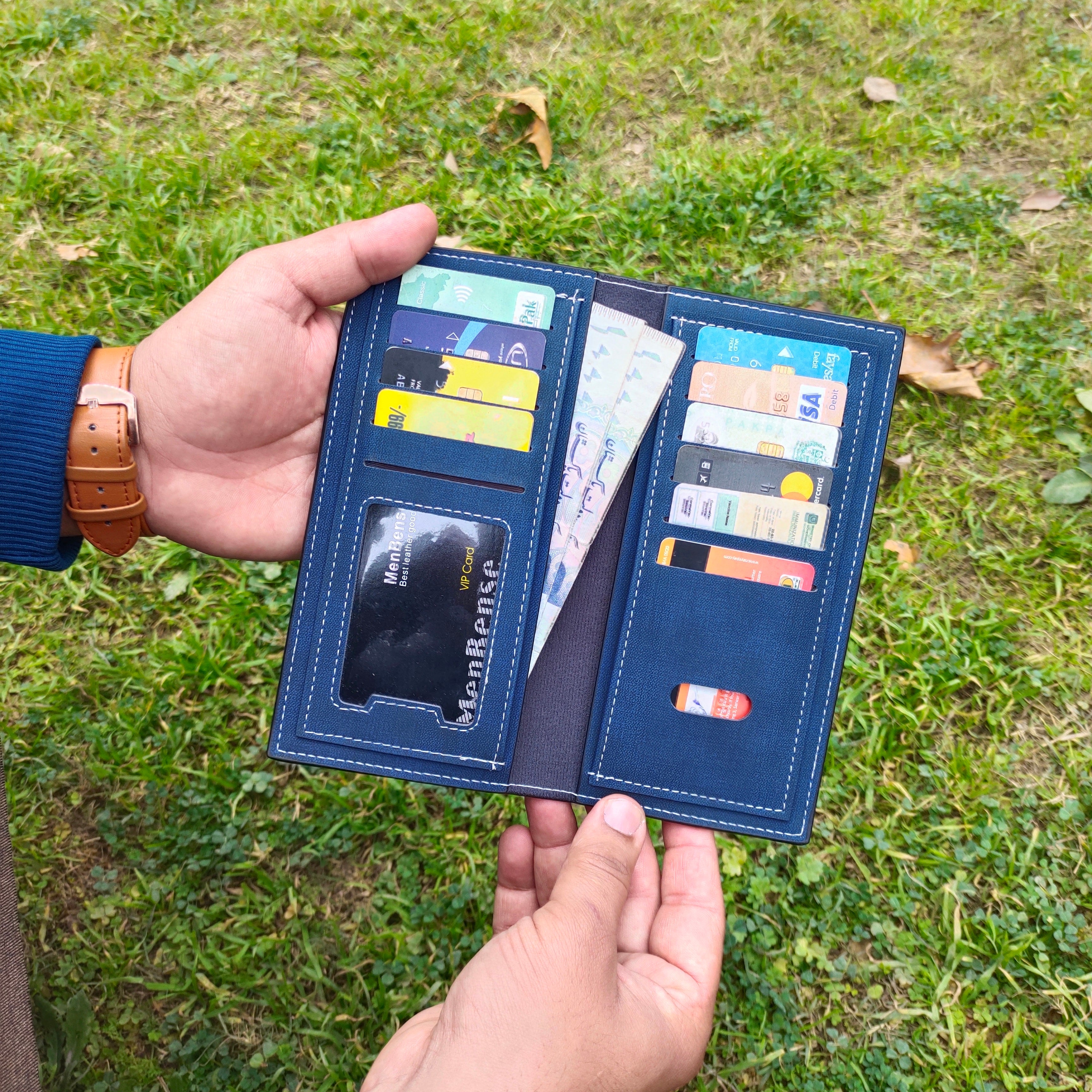 Men Bense Long Soft Mobile Money and Multi-Cardholder Wallet for Men ...